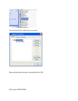 Setting up ncr 7197 usb for use with opos | DOC