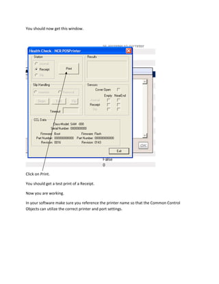 Setting up ncr 7197 usb for use with opos | DOC