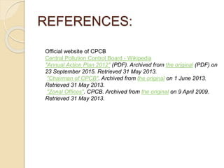 central board for the prevention and control of air pollution | PPT