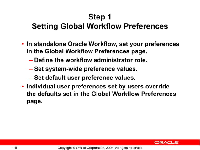 Setting Up Oracle Workflowppt 6355