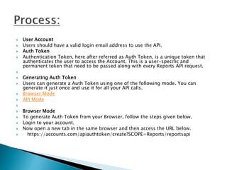 Setting up organization with api access | PPT
