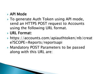 Setting up organization with api access | PPT