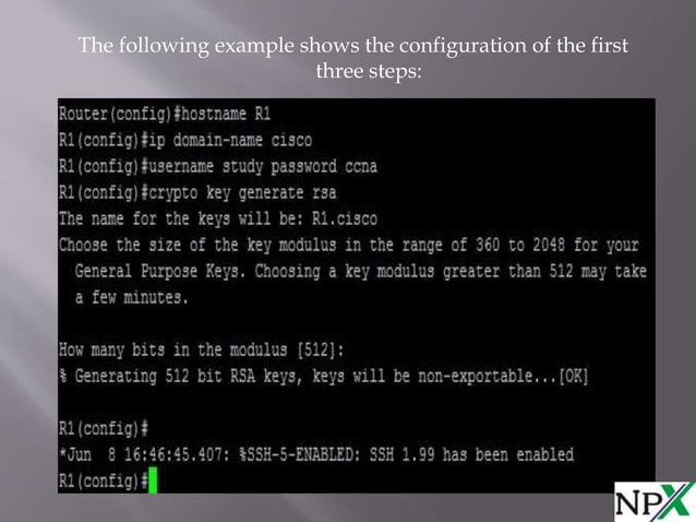 Setting up SSH | PPTX | Information and Network Security | Computing