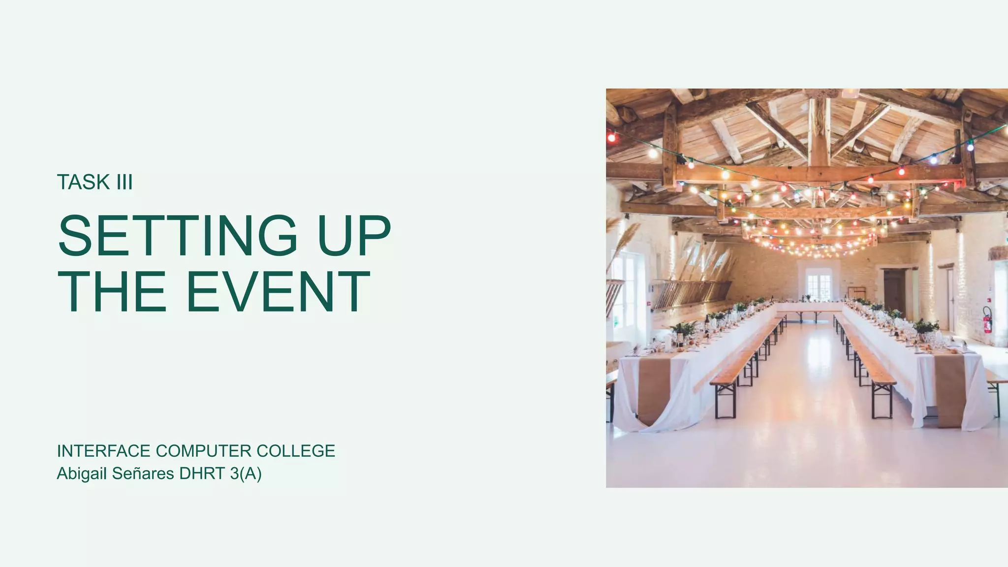 SETTING UP THE EVENT.pptx