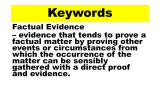 setting up the evidence.pptx