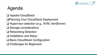 Setting Up Your First CloudStack Environment with Beginners Challenges - MD Rasel - BRACNet | PDF