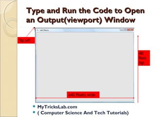 Setting up your first open gl program | PPT