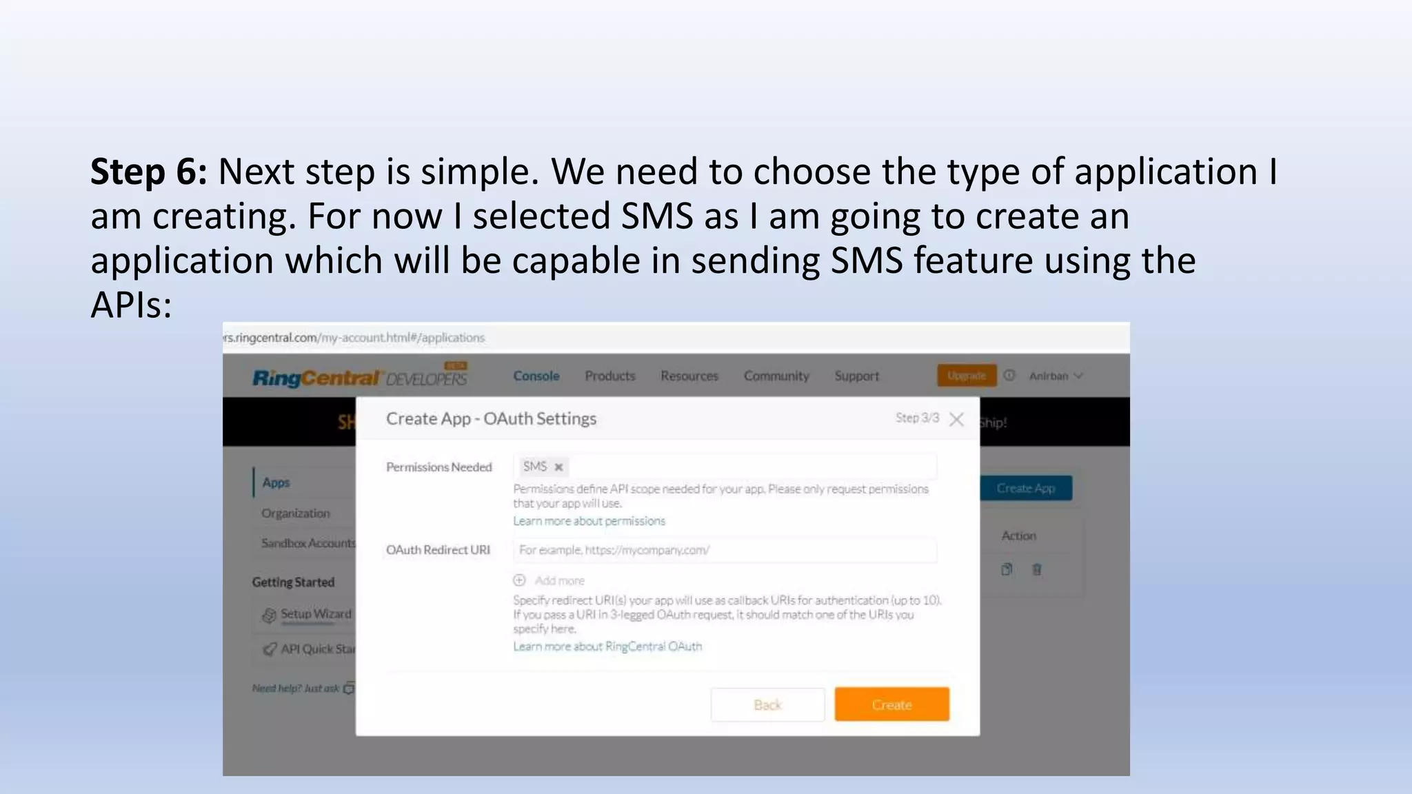 Setting up your ring central sandbox in steps | PPTX