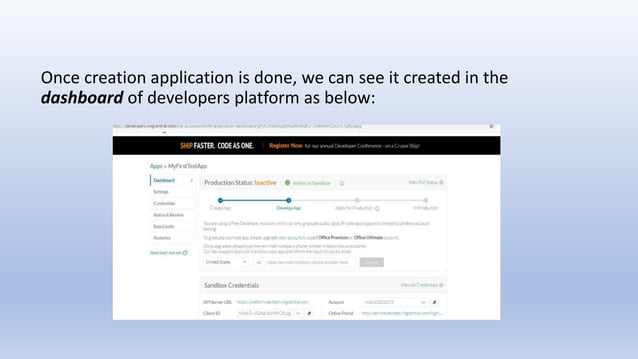 Setting up your ring central sandbox in steps | PPTX | Cloud Computing | Internet