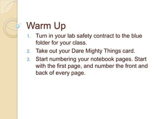 Setting up your science notebook | PPT | Education
