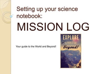 Setting up your science notebook | PPT | Education