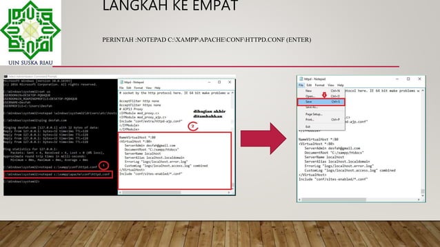 Setting virtual host dengan apache (xampp) | PPT Setting virtual host dengan apache (xampp) | PPT