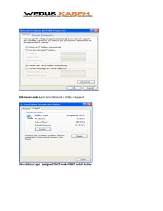 konfigurasi web server, dns server , dhcp server, ftp server , mail server dan webmail server ...