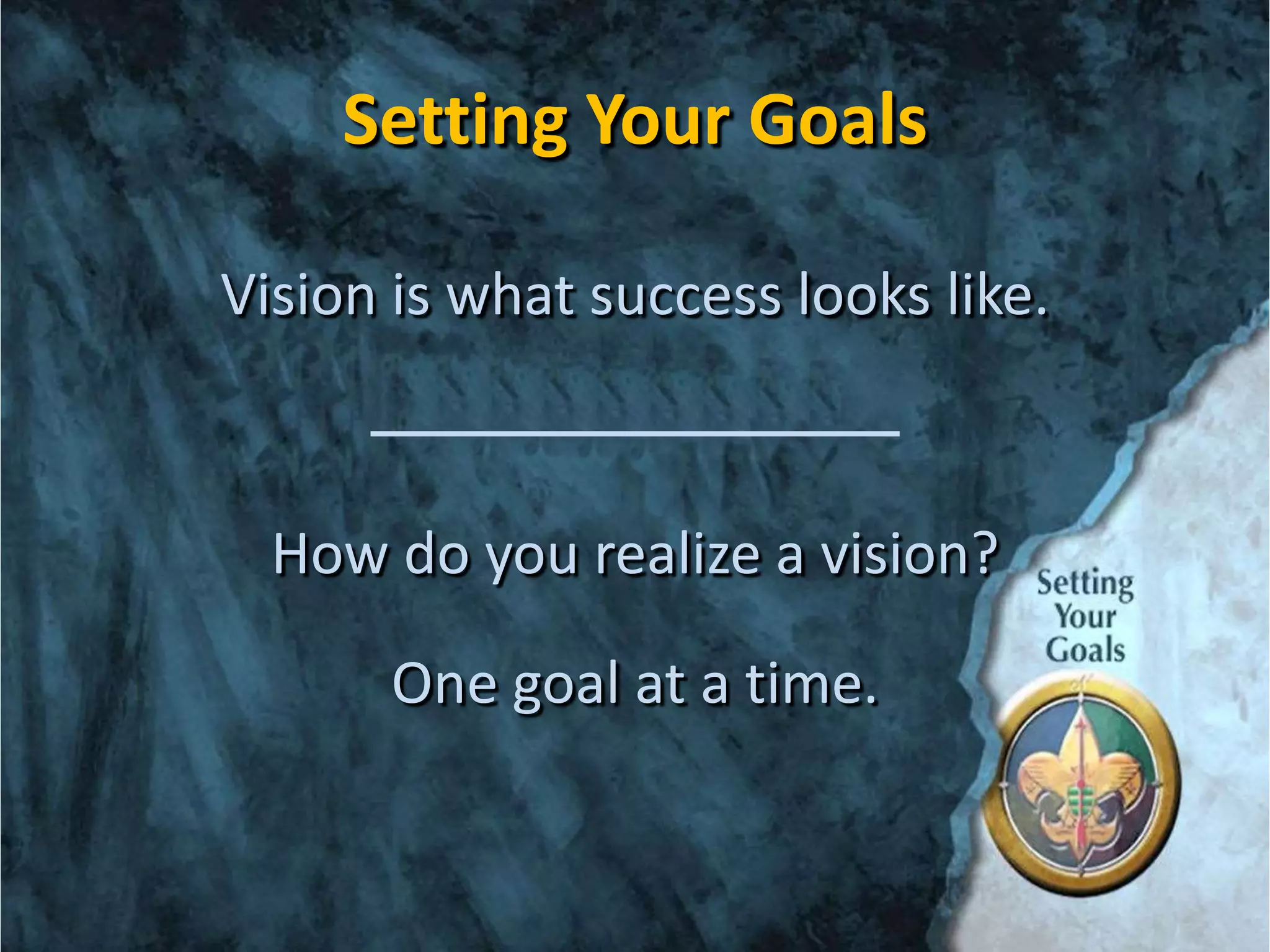 Setting your goals | PPTX