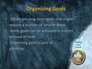 Setting your goals | PPTX
