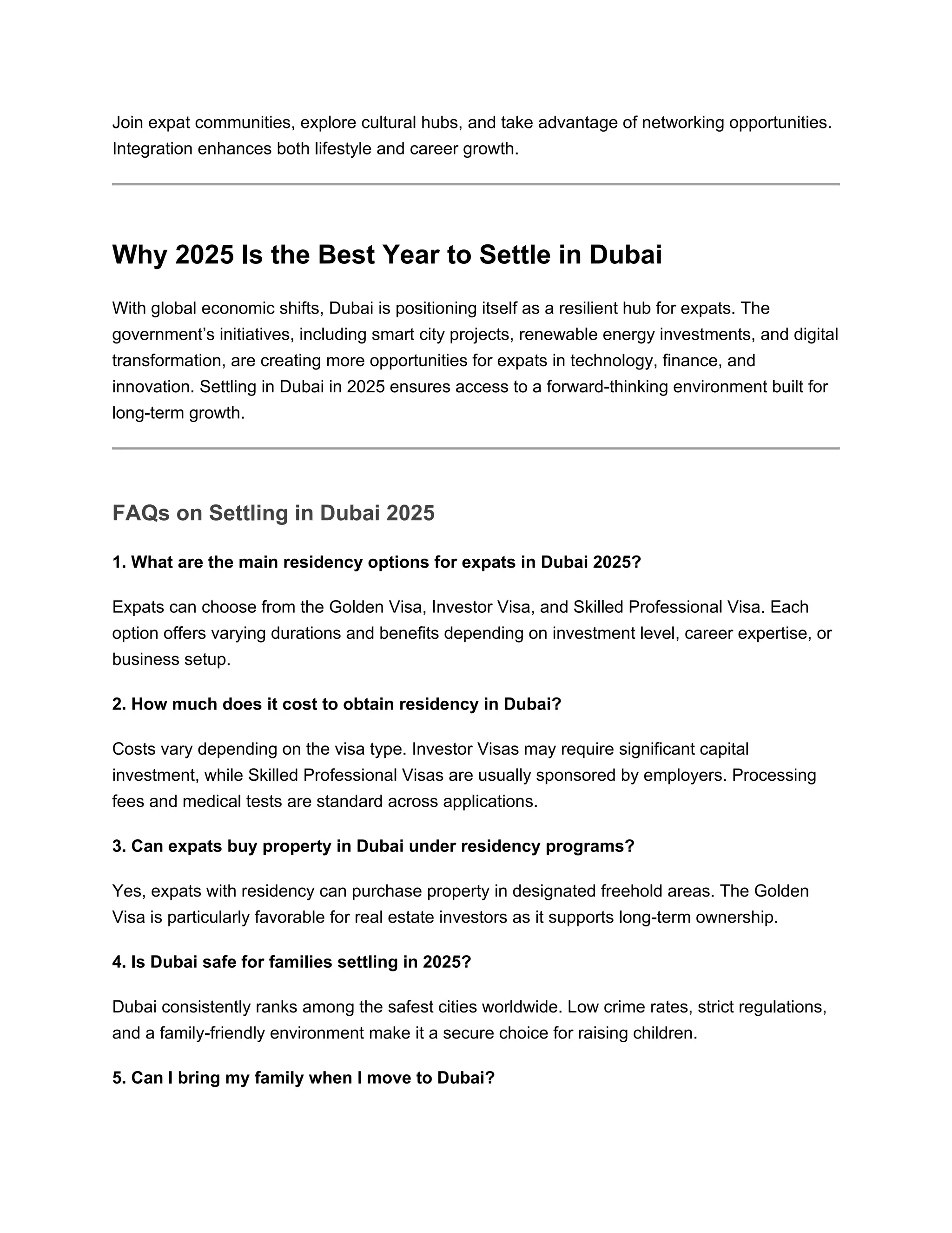 Settle in Dubai 2025_ Why Expats Choose Dubai for Residency.docx