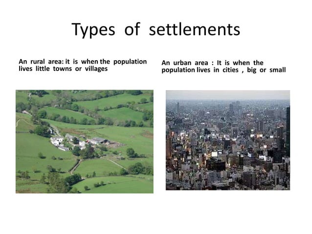 Settlement | PPTX | Geography | Science