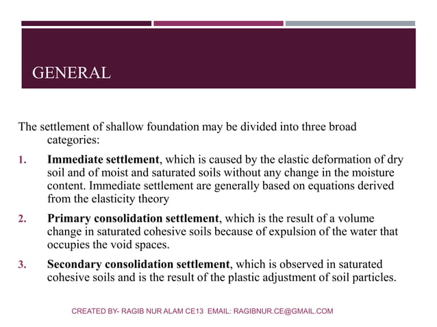 Settlement of Shallow Foundations | PDF | Geology | Science