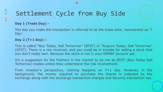 Settlement Cycle | PPTX