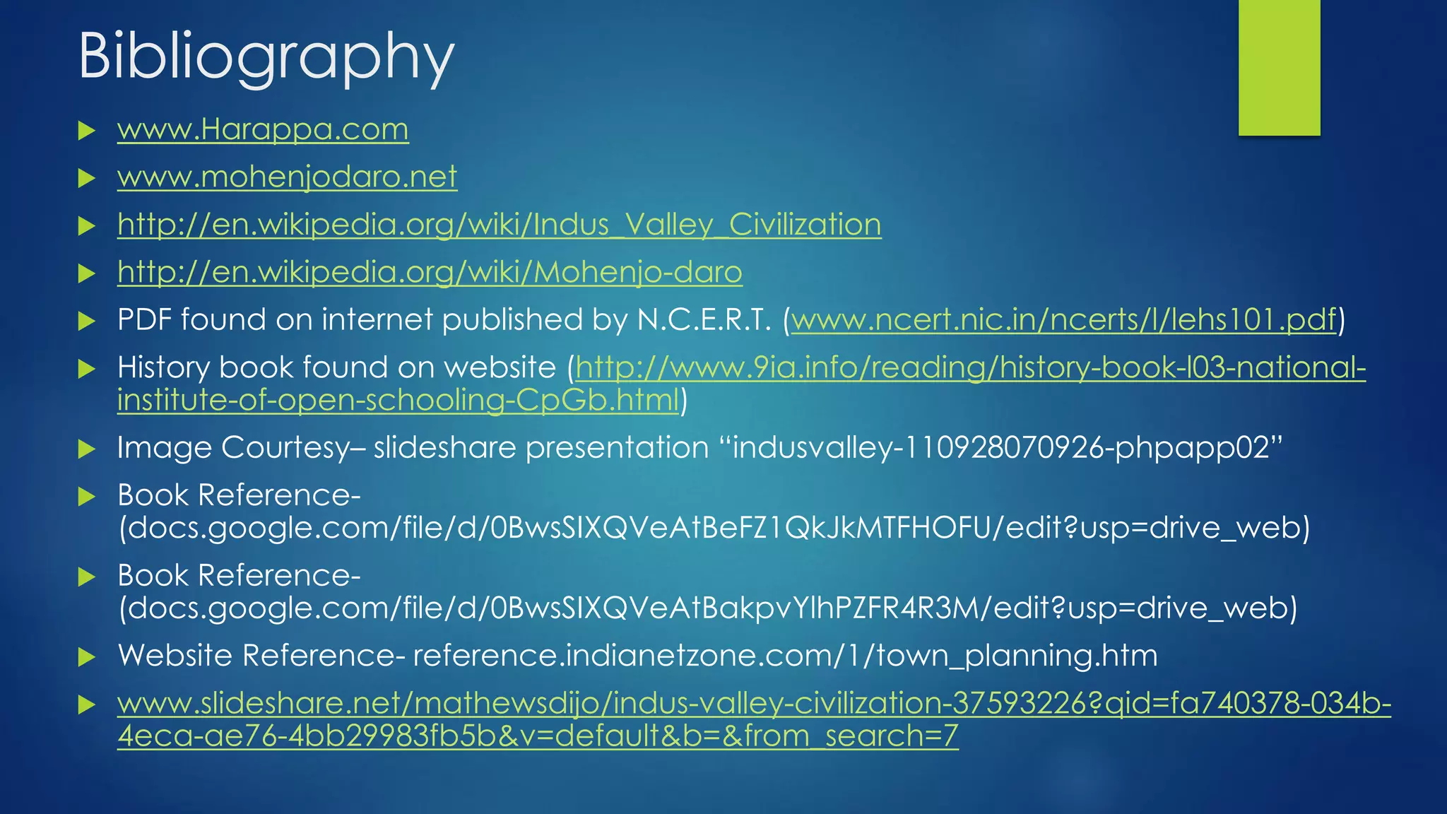 Settlement features of indus valley civilisation | PDF