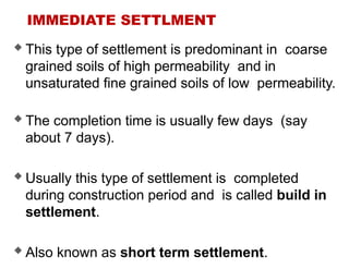 Settlement and consolidation of Foundations pptx | PPTX