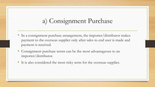 Settlement of import trade transactions | PPTX
