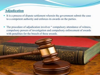 SETTLEMENT OF INDUSTRIAL CONFLICTS | PPTX