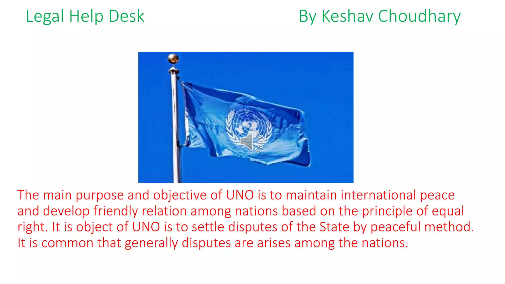 Settlement of International Dispute | PPTX