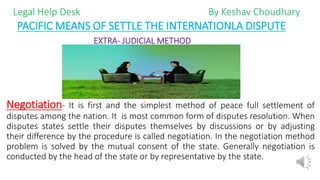 Settlement of International Dispute | PPTX
