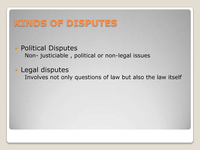 Settlement of international disputes | PPTX | Law