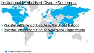Settlement of international disputes (International Law) Amicable(Rajat ...