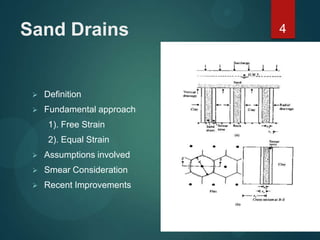 Settlement of soil with sand drains | PPTX