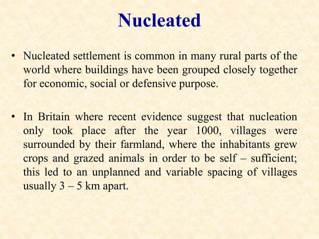Settlement patterns | PPTX | Geography | Science
