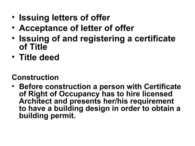 Settlement planning process | PPT