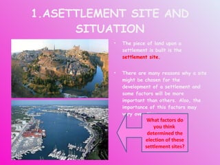 Settlements and urban models | PPT