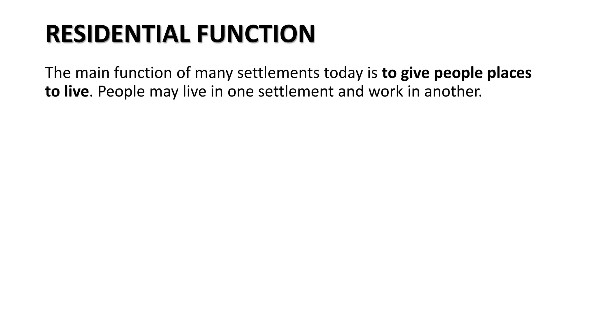 GEOGRAPHY YEAR 9 - HUMAN SETTLEMENTS | PPTX
