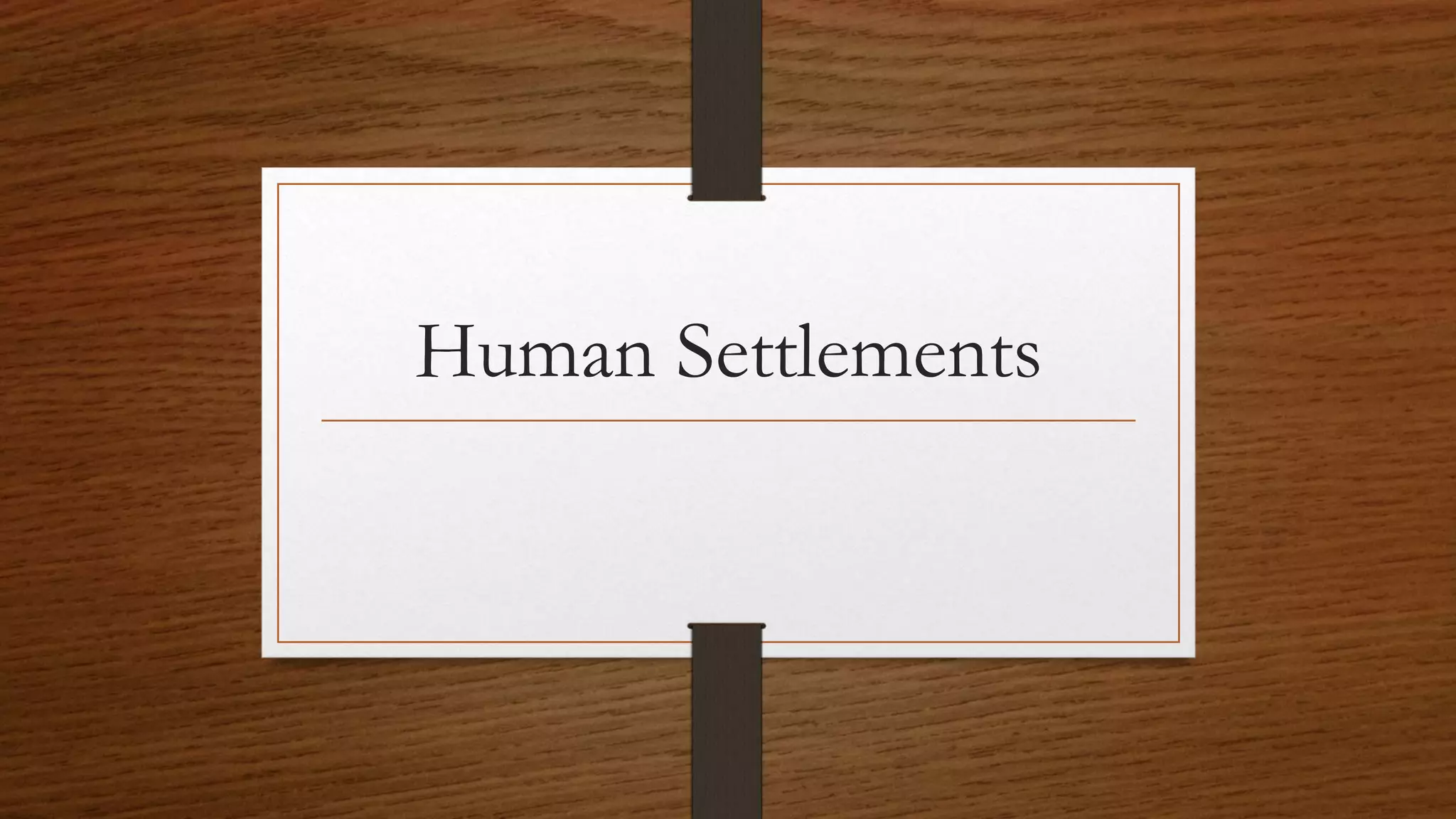 Settlements | PPTX