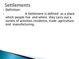 settlements .pptx | Land and Farms | Real Estate