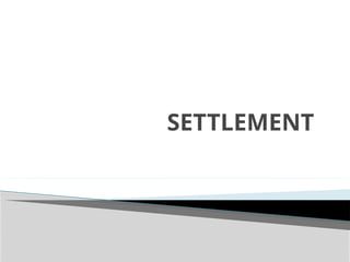 SETTLEMENT U.6.pptx A LEVEL GEOGRAPHYCAIE | PPTX