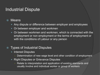 Methods Of Settling Labour Disputes | PPTX