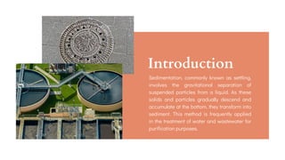 SETTLING OF PARTICLES IN WATER | PPT