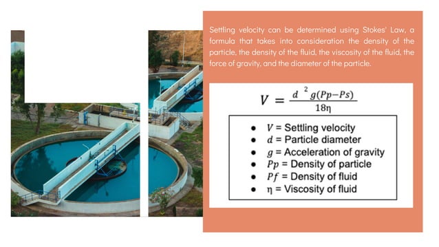 SETTLING OF PARTICLES IN WATER | PPT