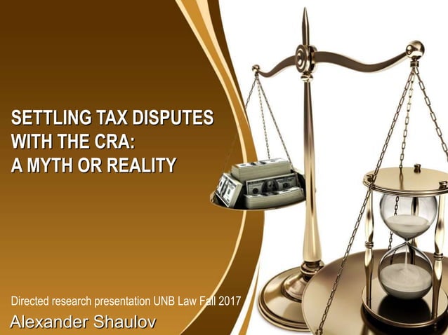 Settling tax disputes | PPTX