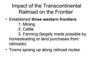 Settling The West Review Student | PPT