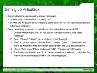 How to setup MateriApps LIVE! | PPT