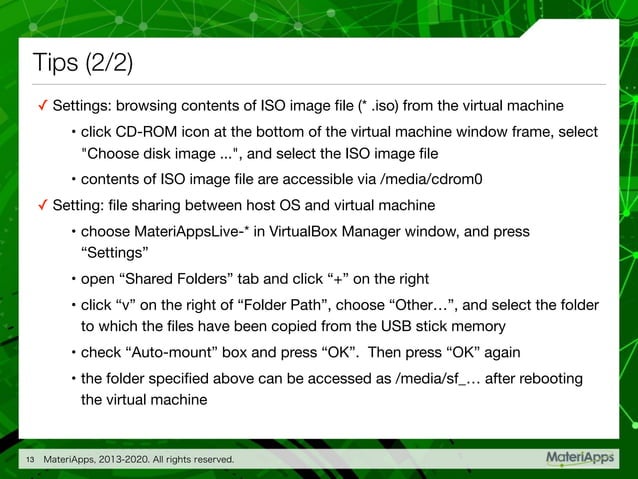 How to setup MateriApps LIVE! | PPT