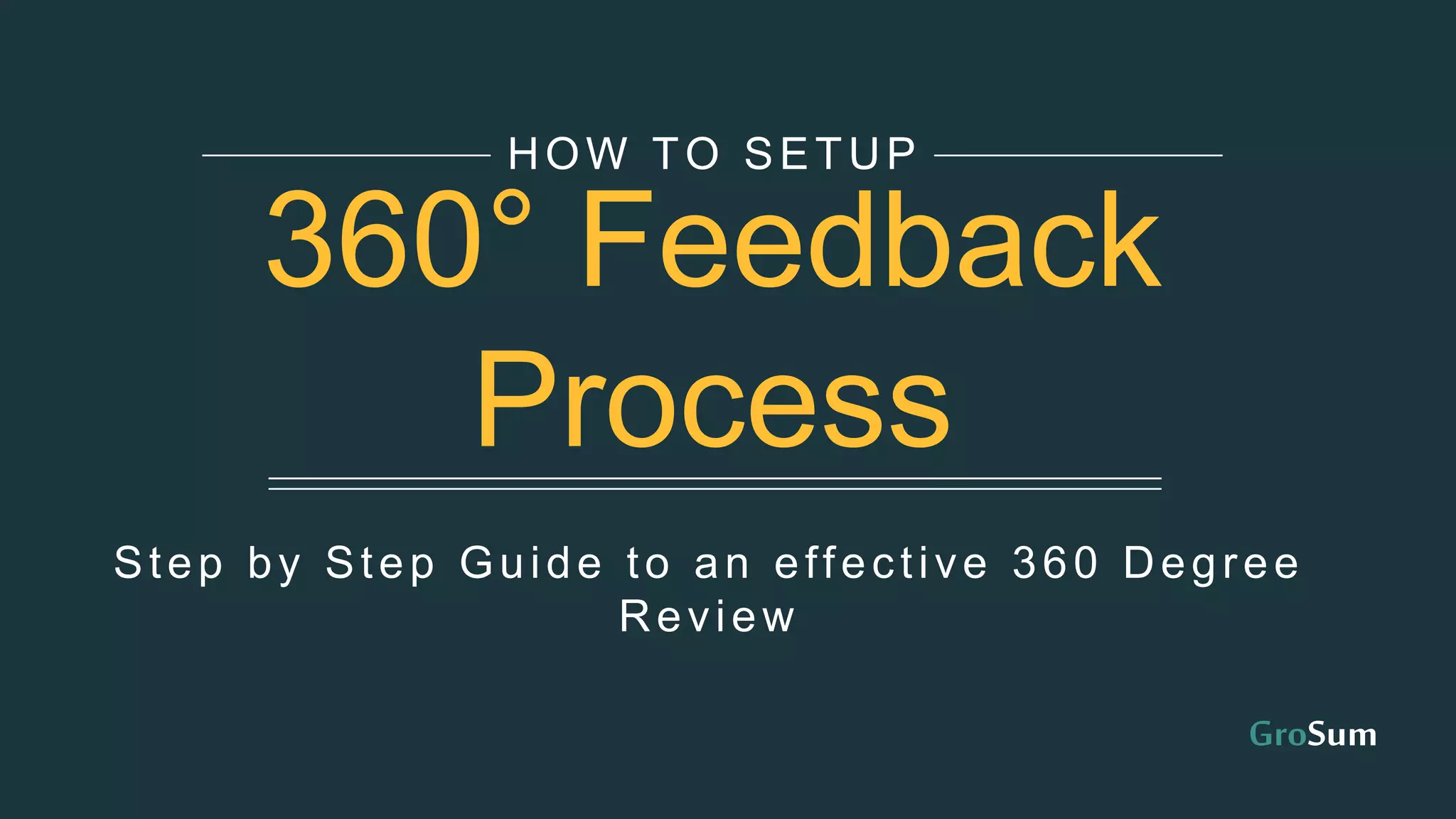 How to Setup 360 Degree Feedback Process | PPT