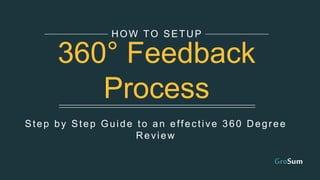 How to Setup 360 Degree Feedback Process | PPTX