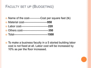 Set up a business faculty | PPTX