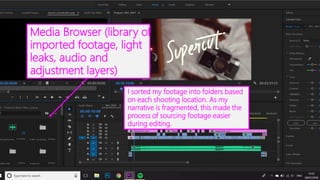 A2 Music Video Construction: my Editing Process in Adobe Premiere Pro | PPT